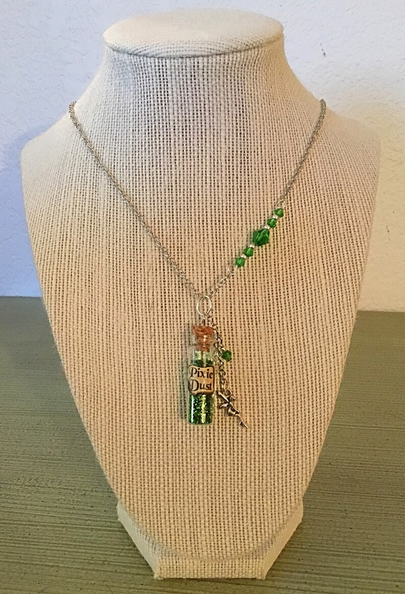 Pixie Dust Bottle Charm Necklace - Etsy