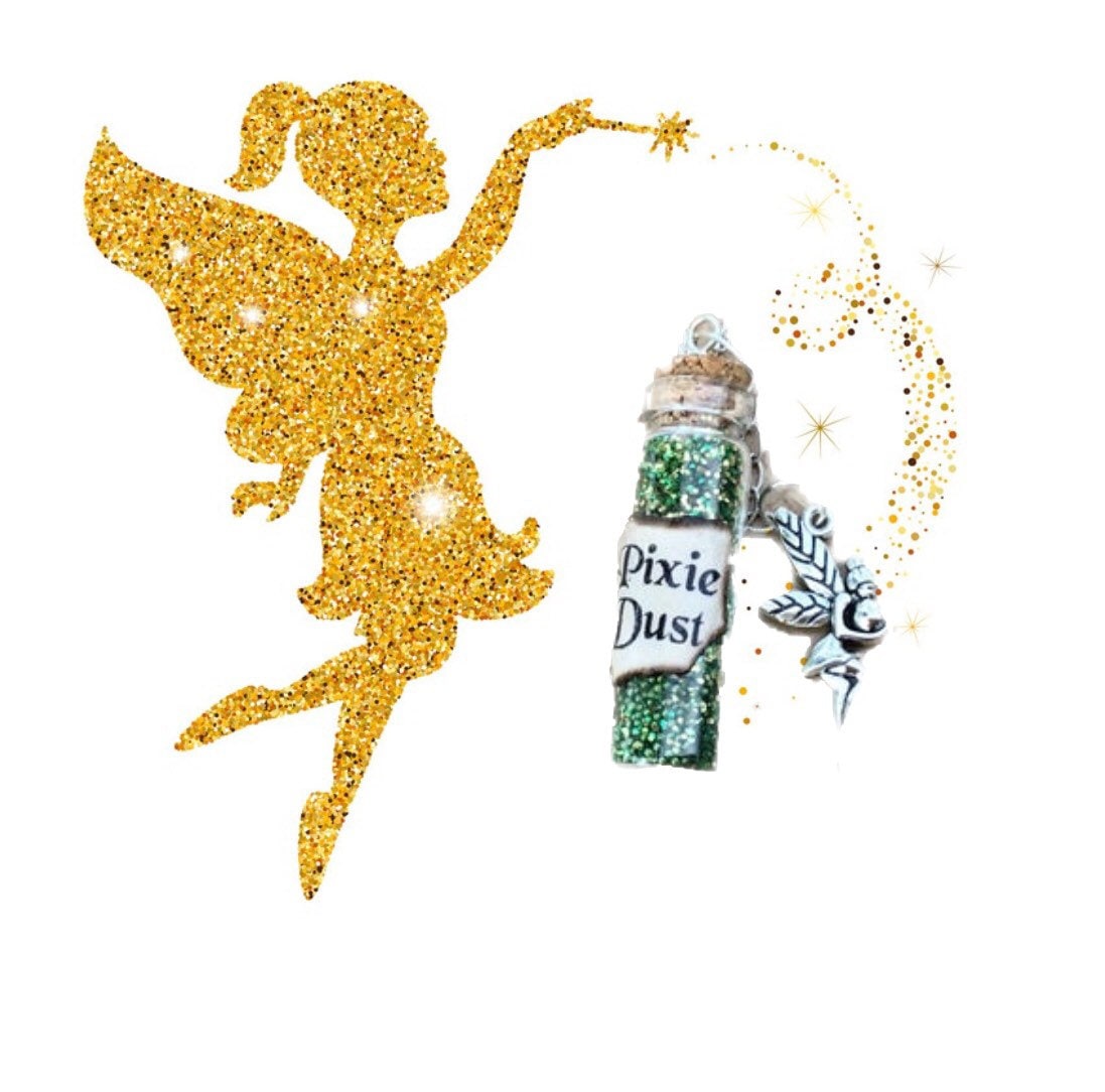 Pixie Dust Bottle Charm Necklace - Etsy