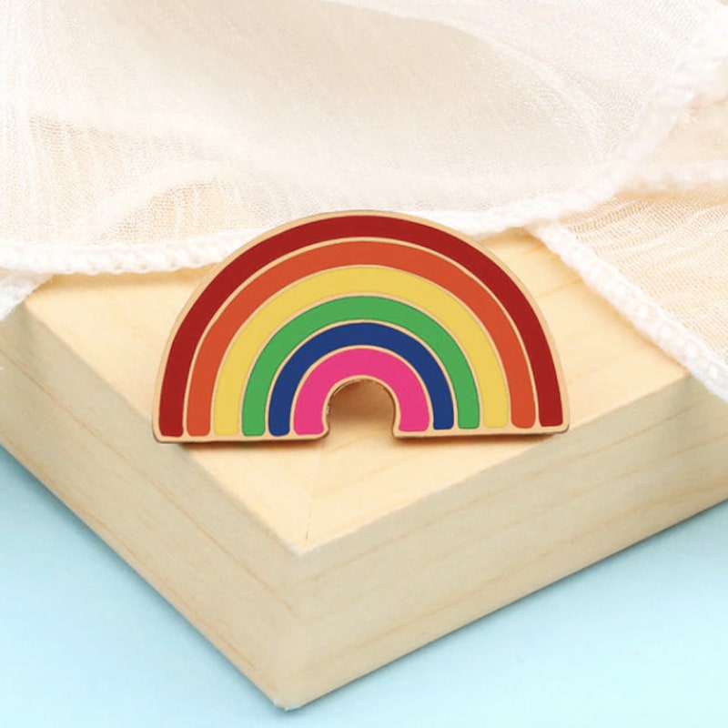 Rainbow Pins - Etsy