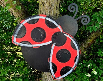 Ladybug Door Hanger, Front Porch Ladybug Door Hanger, Summertime Door ...