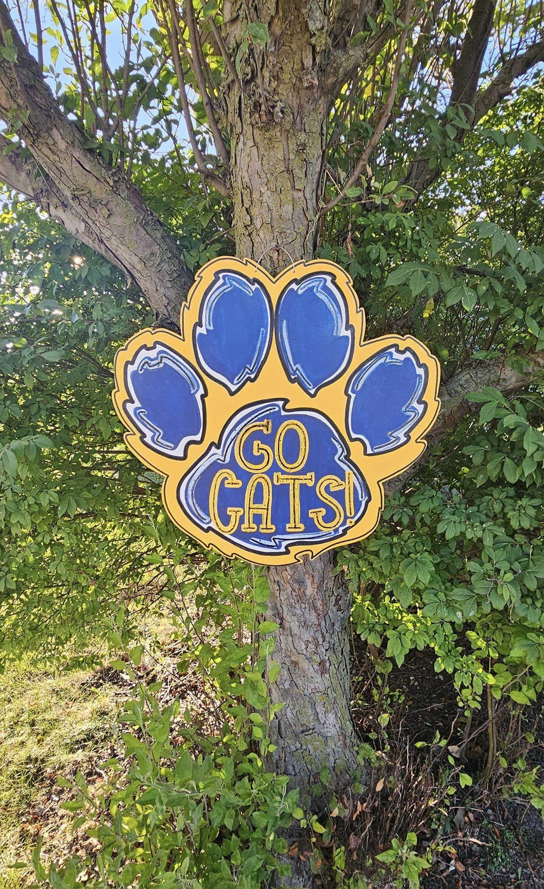 Paw Print Door Hanger - Sports Team - School Spirit - Animal Lover ...
