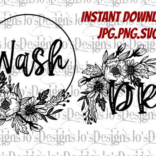 Wash and Dry Svg Washer Dryer Svg Laundry Room Svg Washer - Etsy