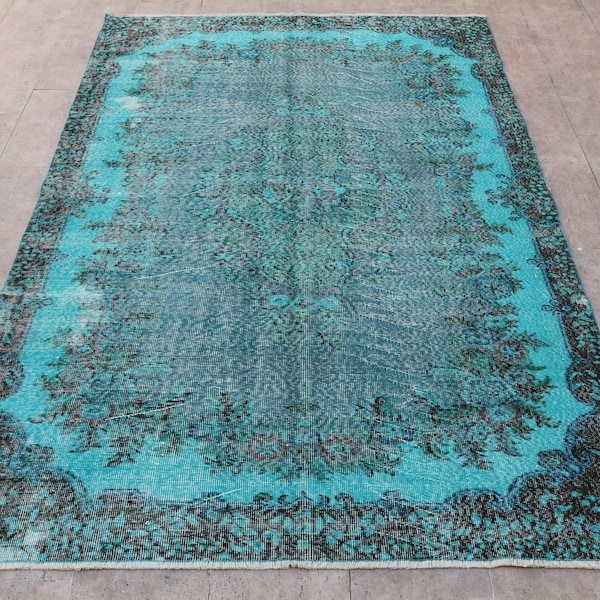 Turquoise Rug - Etsy