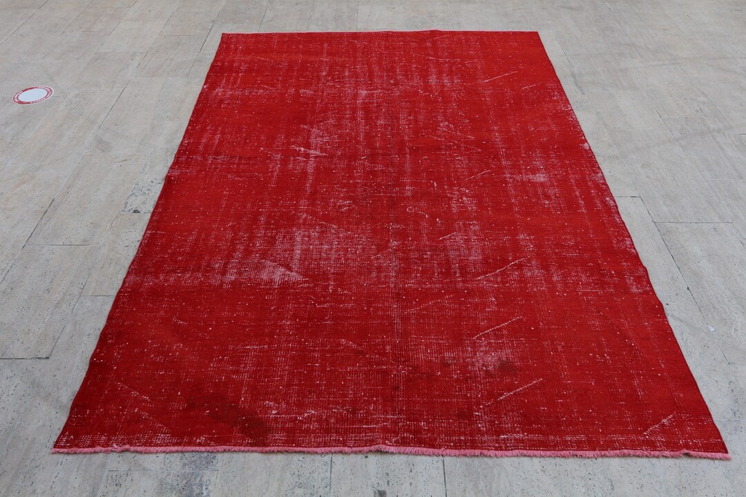 Living Room Red Rug 9'x6'2 Ft 276X189 Cm Red - Etsy