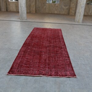Red Runner Rug 12'x4'8 Ft 368x147 Cm Handmade - Etsy