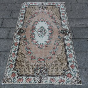 Golden Rose Beige Victorian Floral Design Handmade Rug Vintage - Etsy