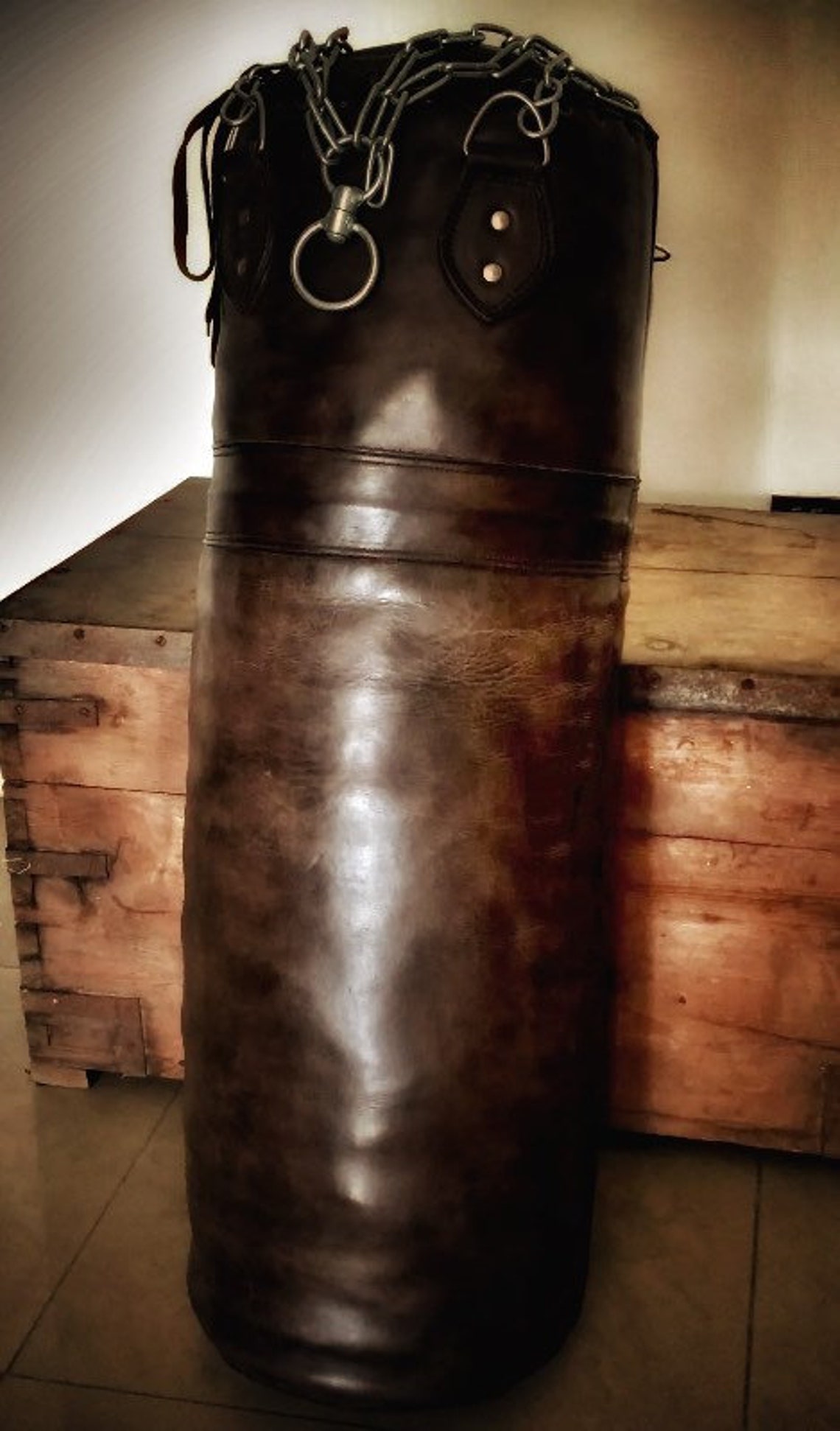 Retro Reborn Vintage Style Boxing Bag / Punch Bag With Hanging | Etsy