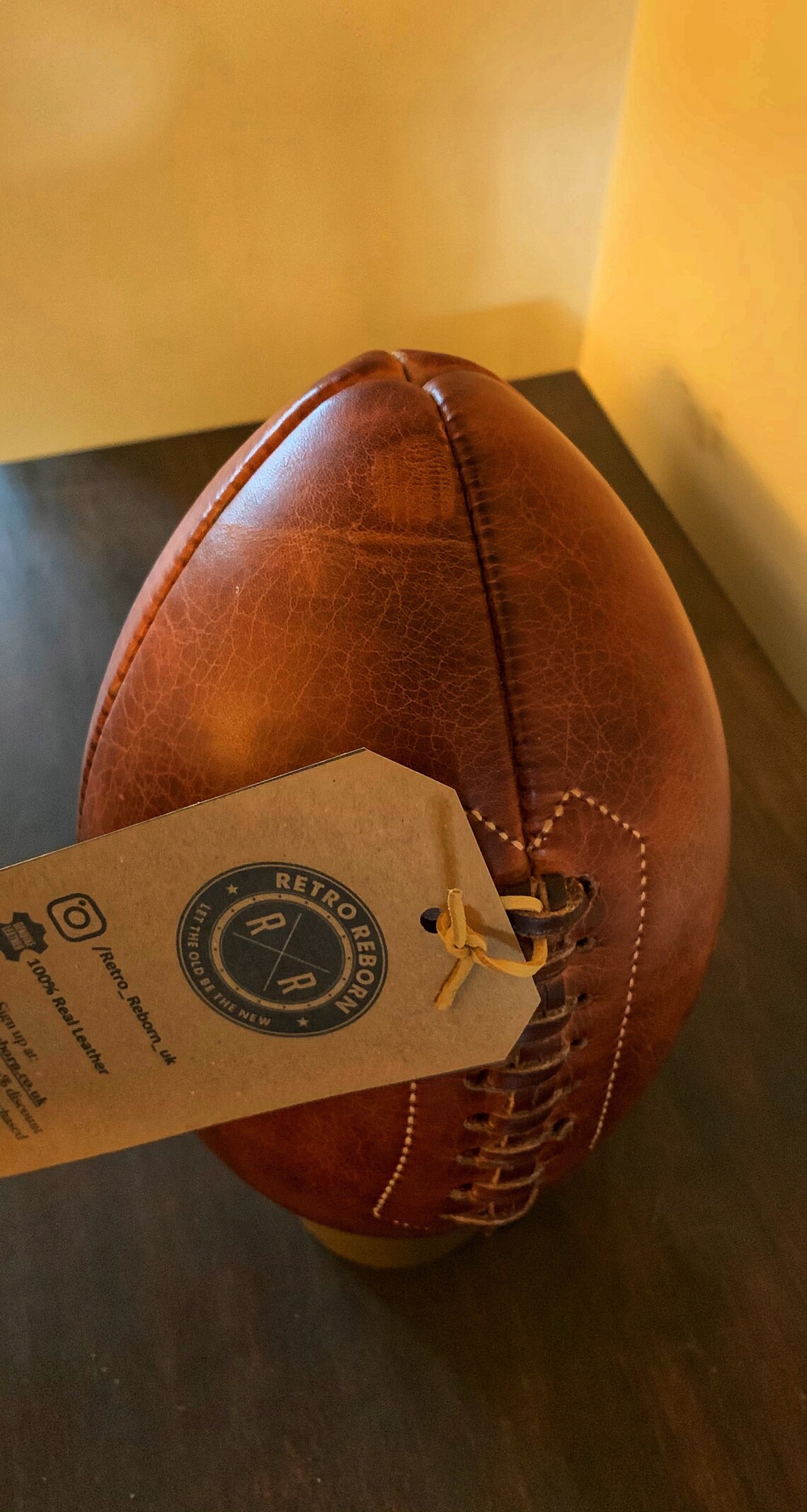 Retro Reborn Real Leather American Football Professional Adult - Etsy
