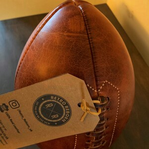 Retro Reborn Real Leather American Football Professional Adult Size - Etsy