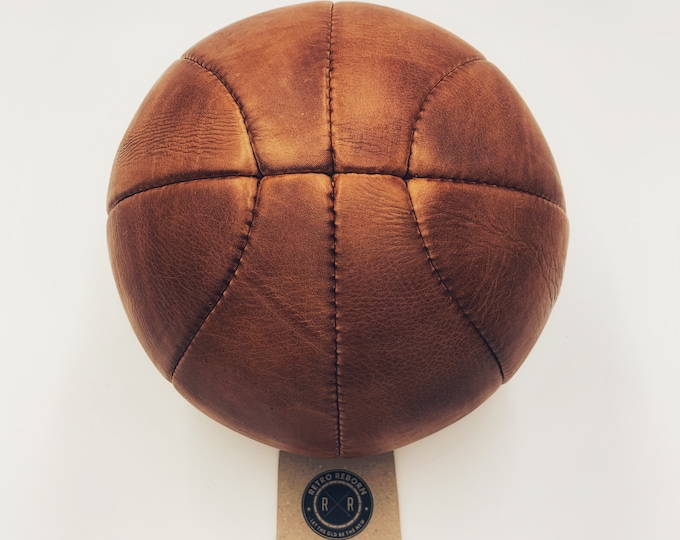 Antique Style Leather Basketball - Great for Man Cave! Vintage ...