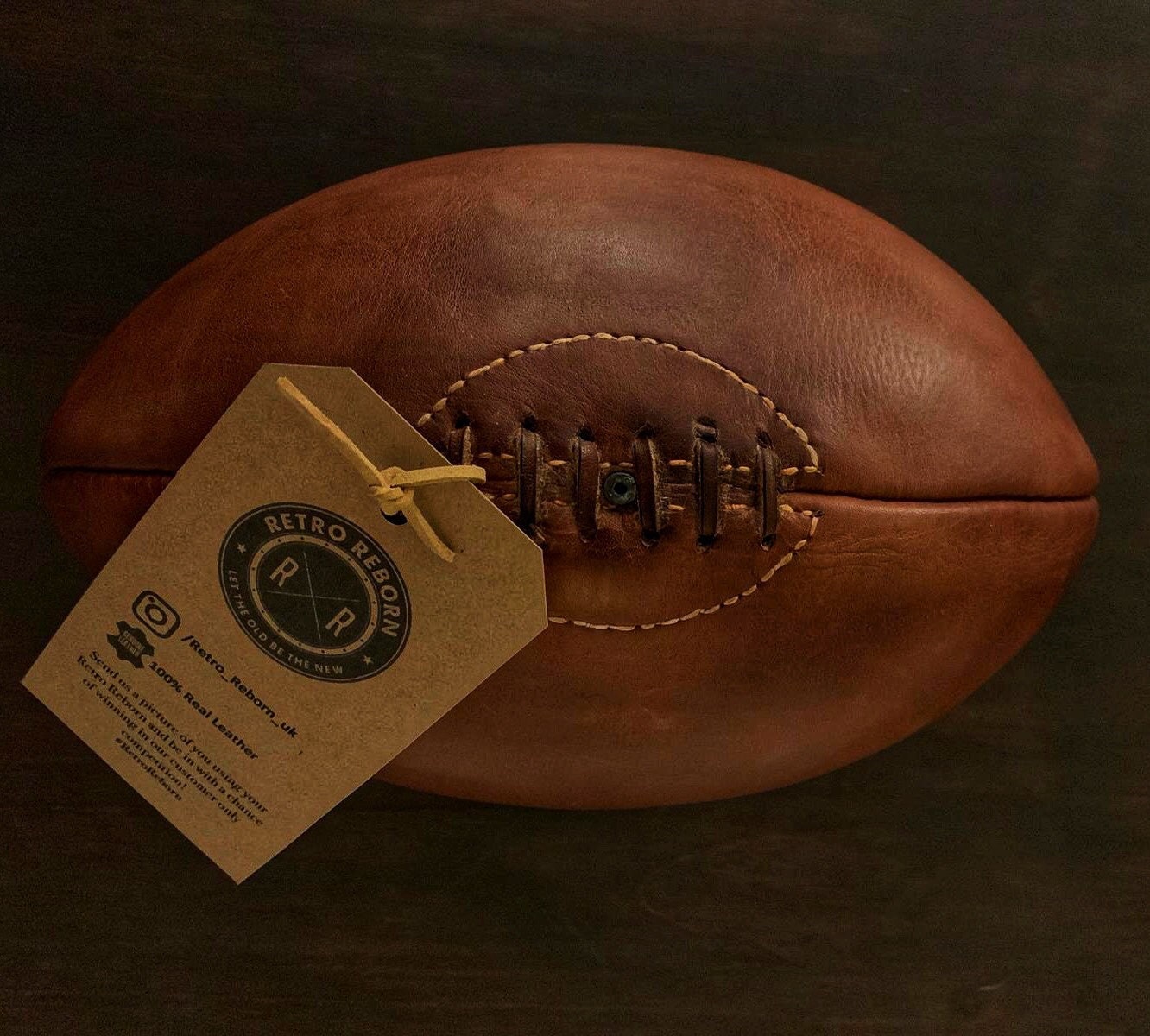 Retro Reborn Vintage Style Leather Rugby Ball | Etsy UK