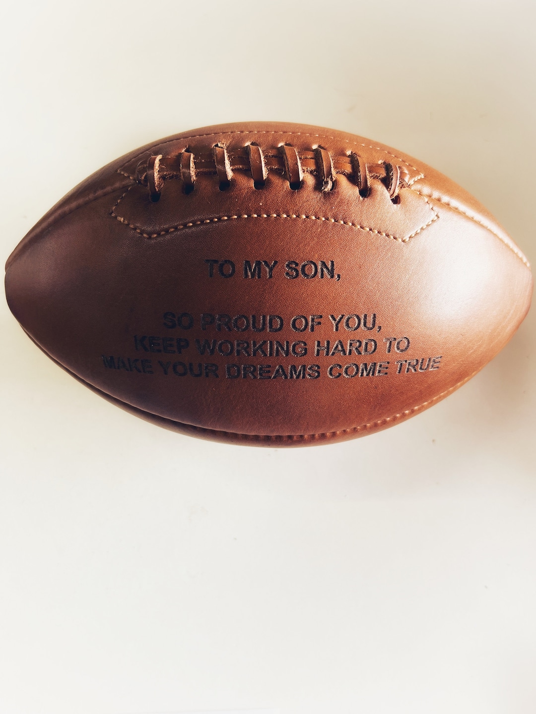 Engraved Retro American Football - Personalized Gift for Son's Birthday ...