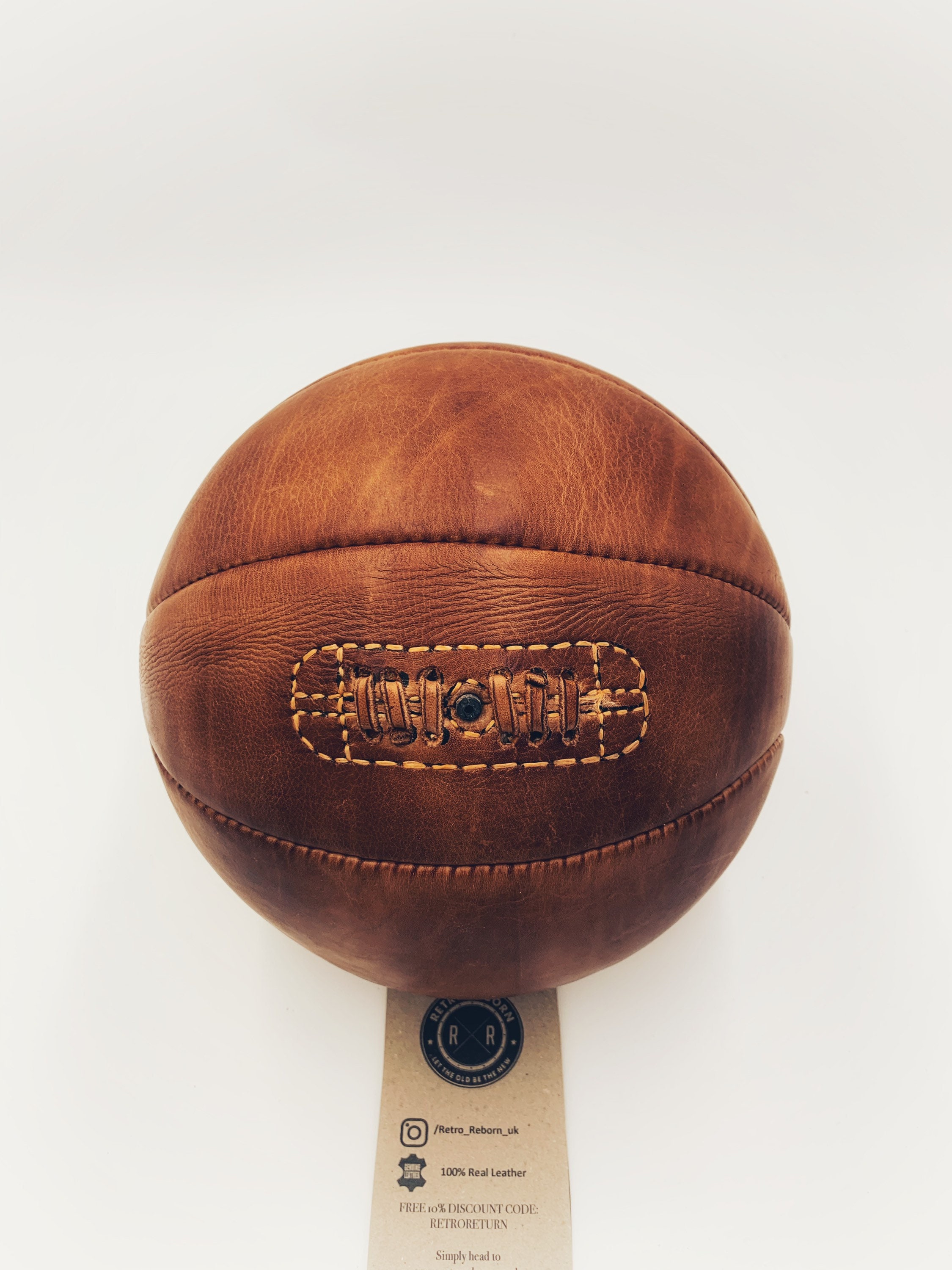 Retro Reborn Real Leather Vintage Style Basketball - Etsy