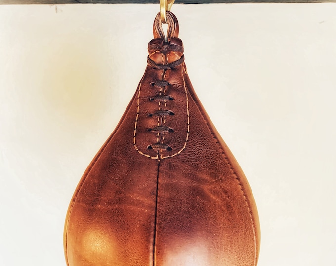 Ultimate Deluxe Tan Vintage Leather Punching Bag, Training Boxing Bag ...