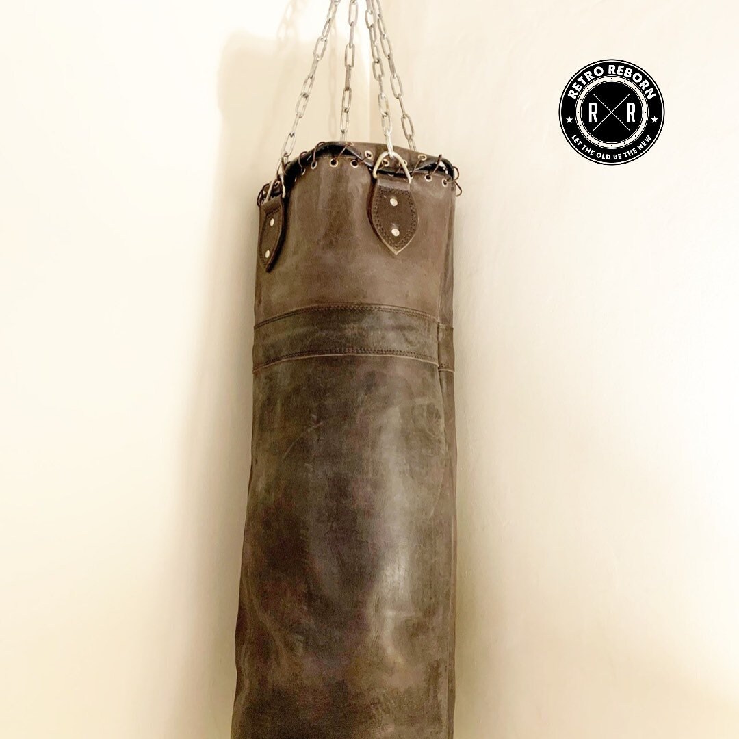 Retro Reborn Vintage Style Boxing Bag / Punch Bag With Hanging Chain ...