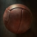 Retro Reborn Vintage Style Size 5 Football / Soccer Ball Dark Brown - Etsy