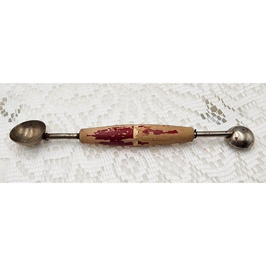 Vintage EKCO Double Melon Baller Fruit Vegetable Scoop Server Kitchen ...