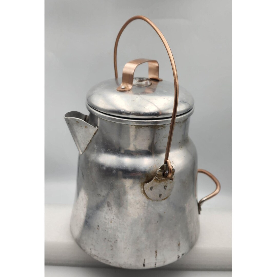 Wearever Aluminum Kettle No 3116 Vintage Copper Handle Spout Made USA ...