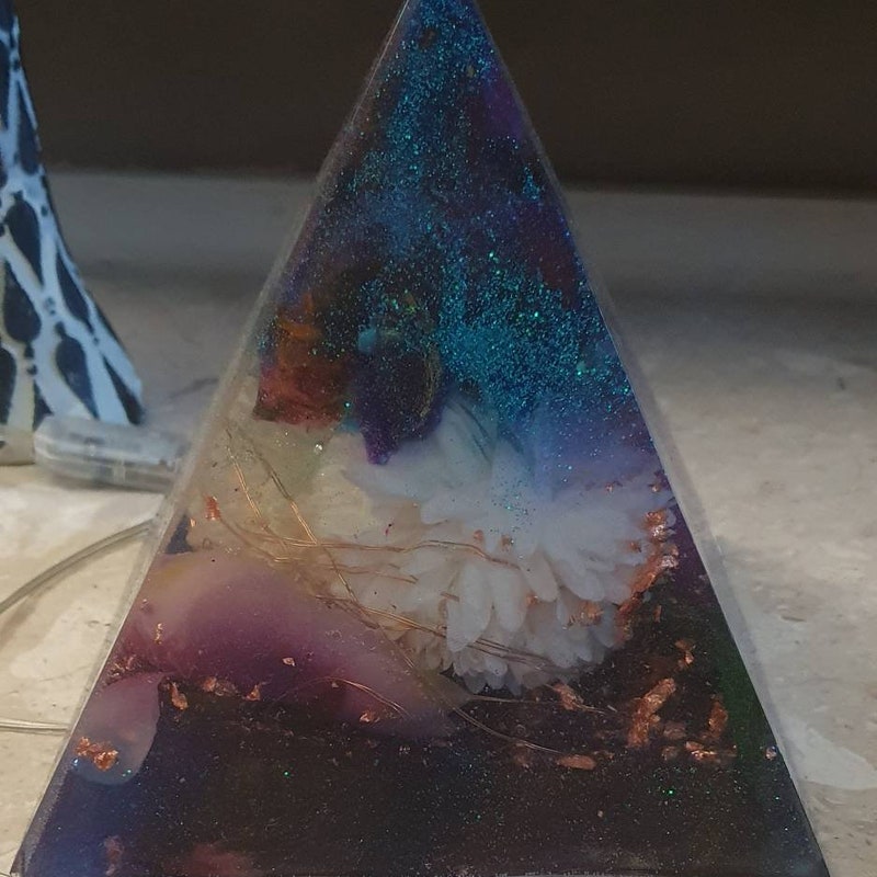 Resin Pyramid With Photo - Etsy