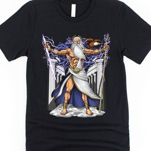 Greek God Zeus T-shirt Ancient Greek Mythology Tee Greek - Etsy