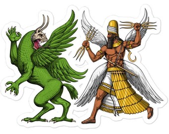 Anunnaki Aliens Sticker Sumerian Mythology Gods Stickers - Etsy