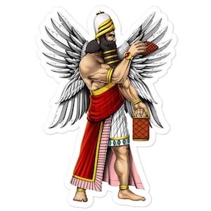 Anunnaki Sticker, Sumerian God Stickers, Babylonian Mythology Decal ...