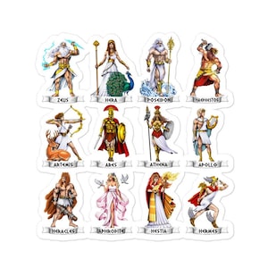 Greek Mythology Gods Sticker: Ancient Greece Decals - Etsy