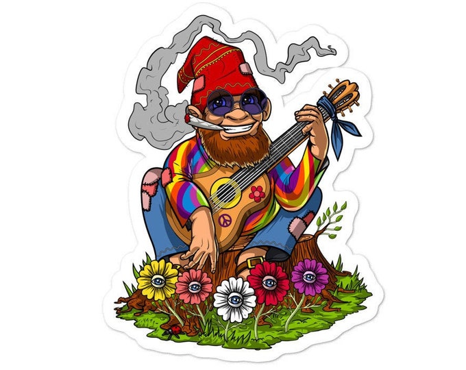 Psychedelic Aliens Smoking Weed Sticker Marijuana Cannabis - Etsy