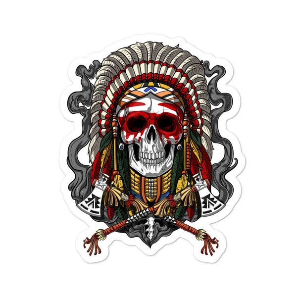 Native American Indian Chief Sticker - Etsy