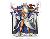 Greek God Zeus Sticker Ancient Greek Mythology Stickers | Etsy