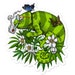 Chameleon Stoner Smoking Weed Sticker Cannabis Marijuana - Etsy
