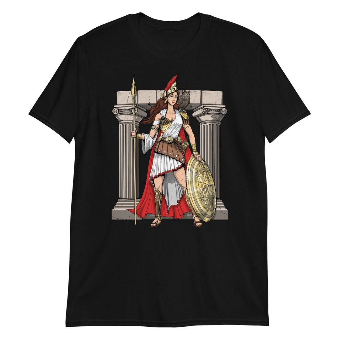 Greek Mythology Goddess Athena Shirt, Ancient Greece Tee, Greek ...