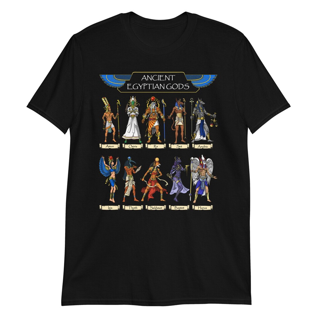 Egyptian Mythology Gods T-shirt, Ancient Egypt Tee, Egyptian Goddess Shirt, Bastet Clothing ...