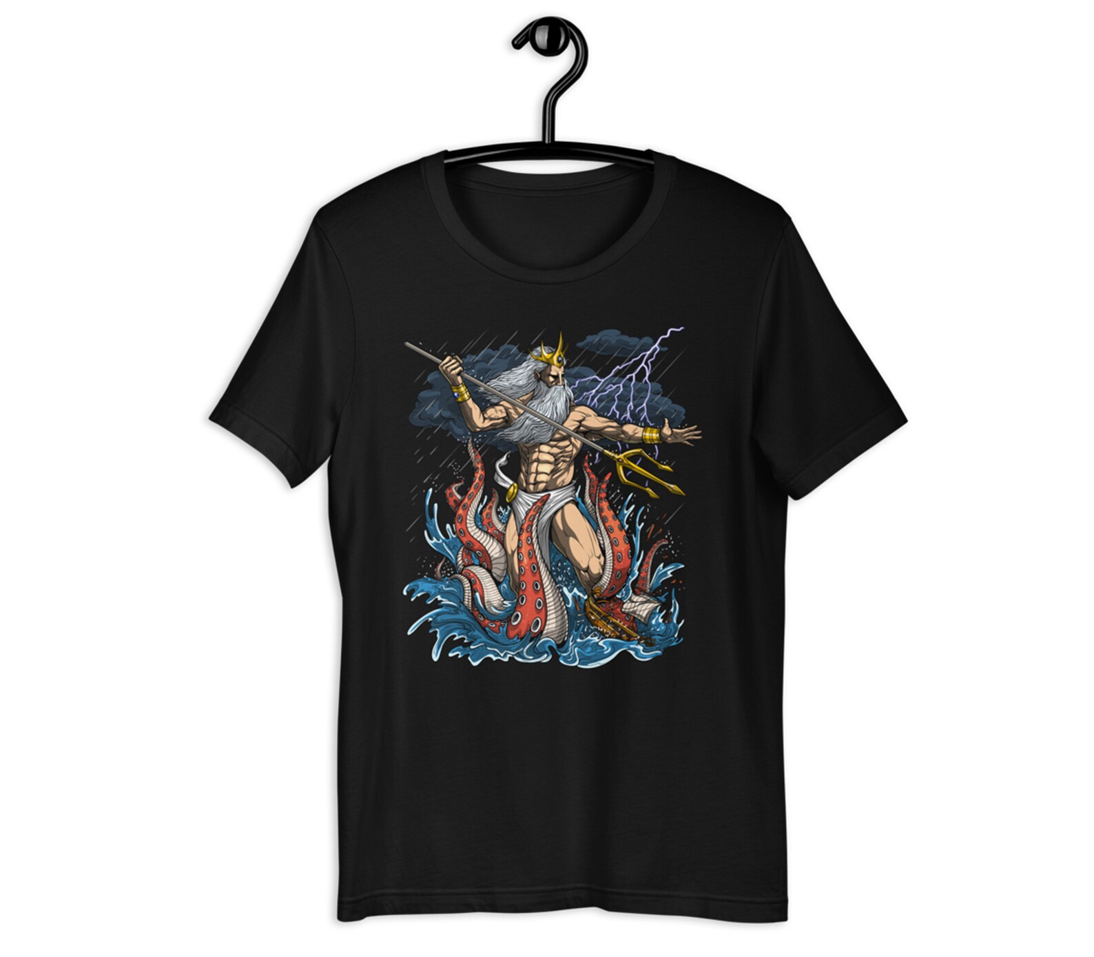 Greek God Poseidon Shirt Ancient Greek Mythology Tee - Etsy