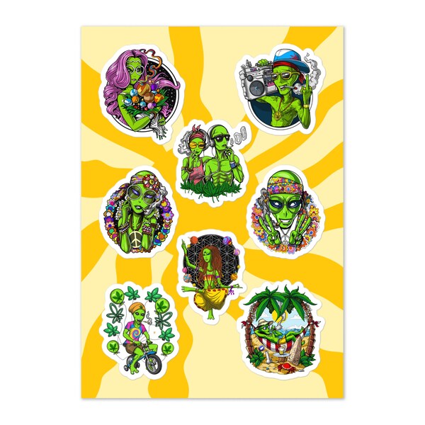 Alien Sticker - Etsy