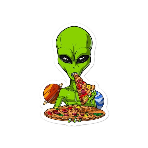 Alien Eating A Sandwich