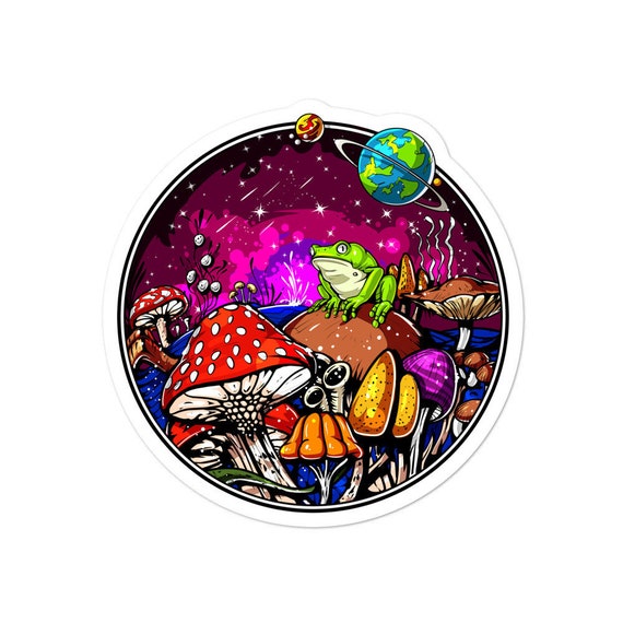 Papercraft Embellishments frog & shrooms sticker etna.com.pe