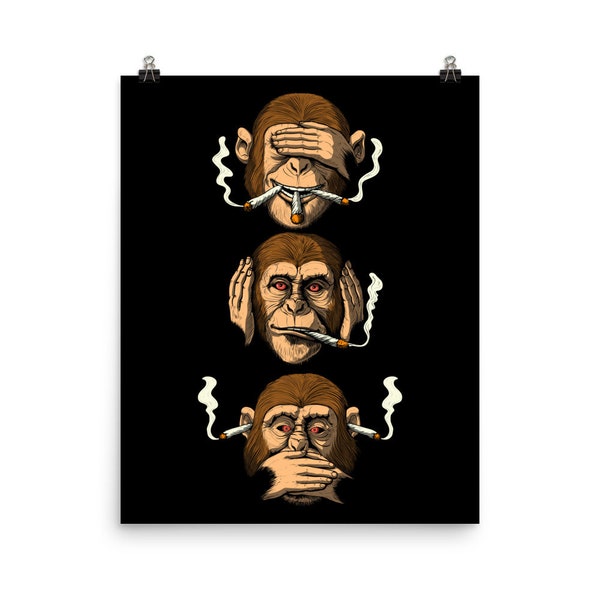 Three Little Monkeys - Etsy