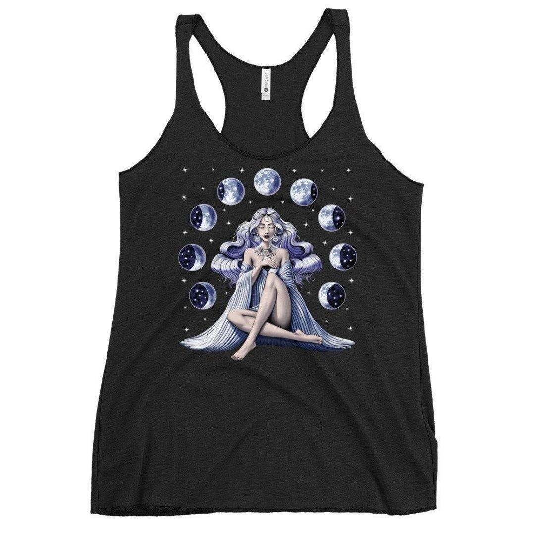 Moon Goddess Womens Tank, Gothic Tank Top, Moon Phases Tank, Witch ...