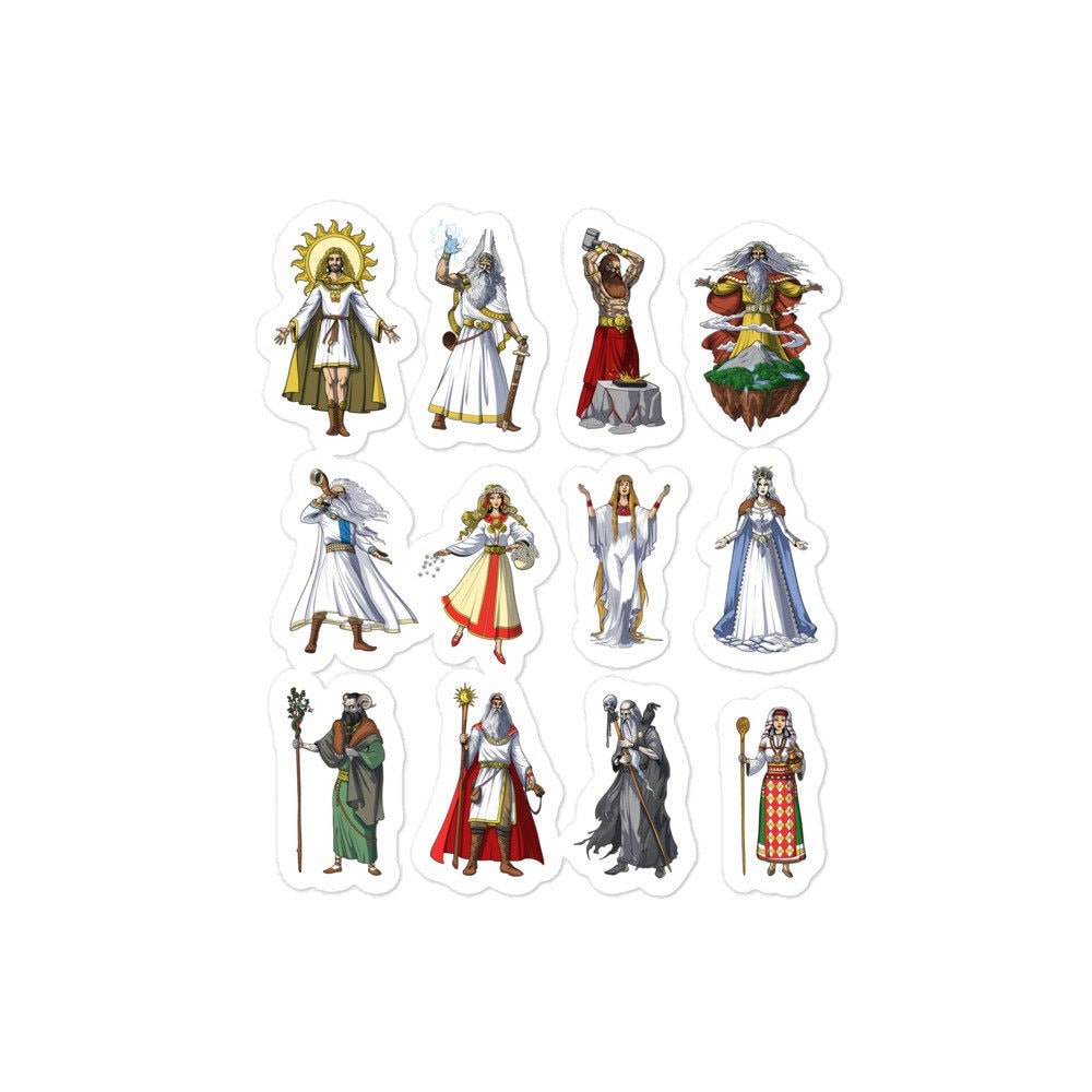 Slavic Mythology Gods Sticker Pagan Deity Stickers - Etsy