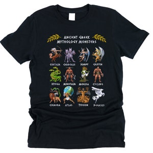Greek Mythology Mythical Creatures T-shirt Ancient Greece - Etsy