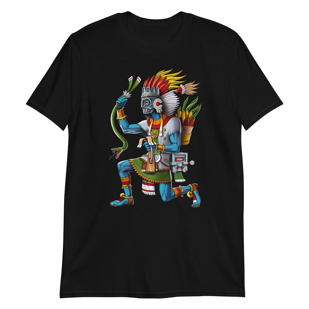 Tlaloc Aztec God T-shirt, Aztec Mythology Shirt, Aztec Gods Tee ...