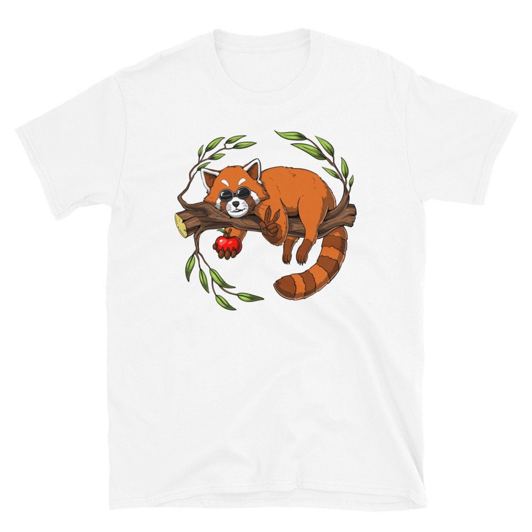 Red Panda T-shirt, Hippie Shirt, Funny Red Panda Tee, Cute Red Panda ...