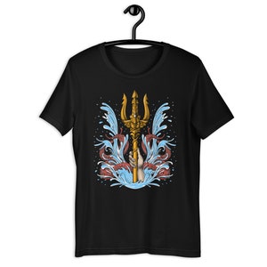 Poseidon Greek God Trident Shirt Greek Mythology Tee Mens Poseidon ...
