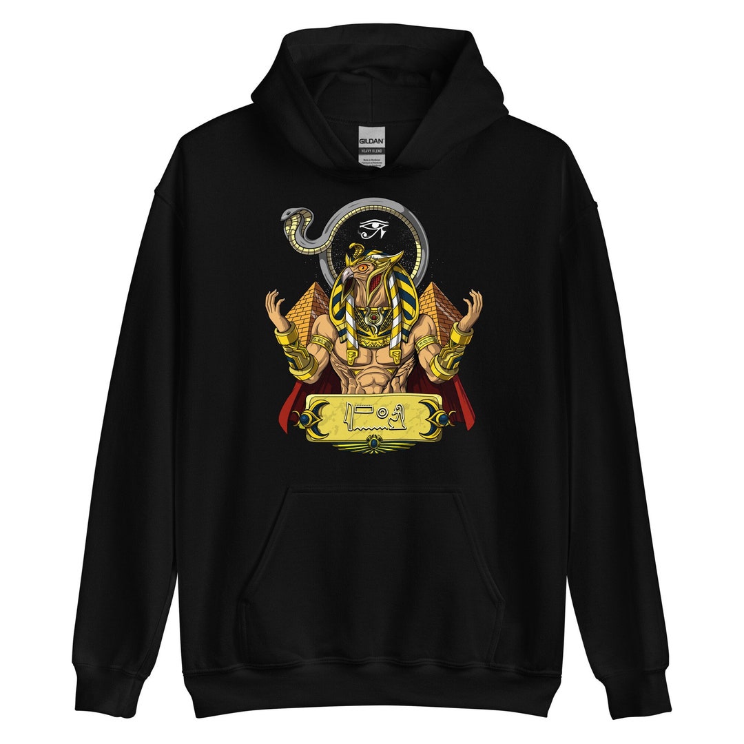 Egyptian God Ra Hoodie, Egyptian Pyramids Hoodie, Egyptian Mythology ...