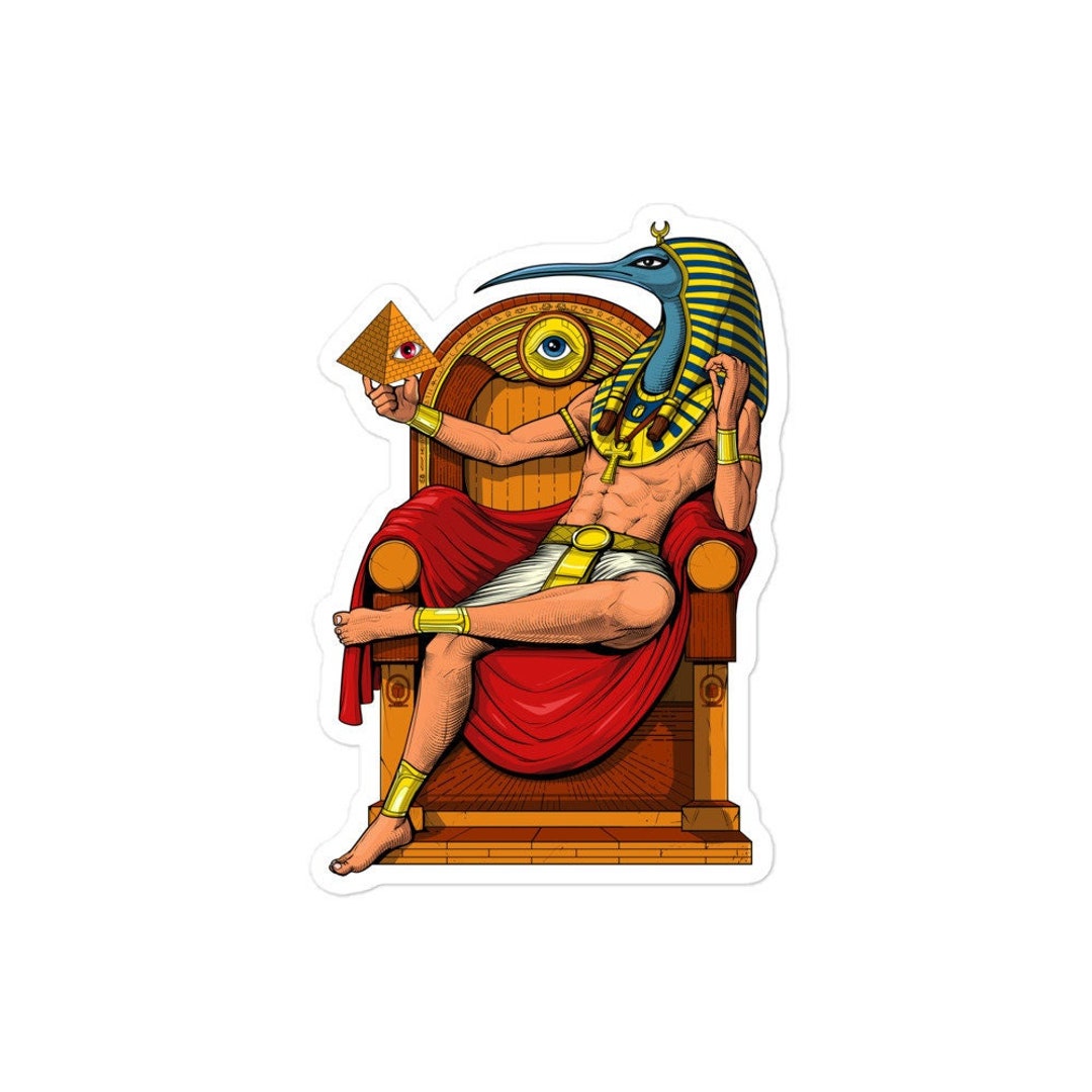 Thoth Egyptian God Sticker - Egyptian Mythology Sticker - Ancient Egypt ...