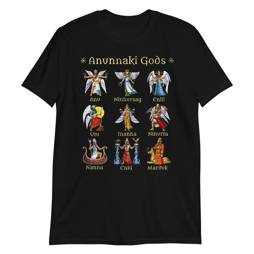 Sumerian Gods T-shirt, Babylonian Mythology Shirt, Ancient Mesopotamian ...