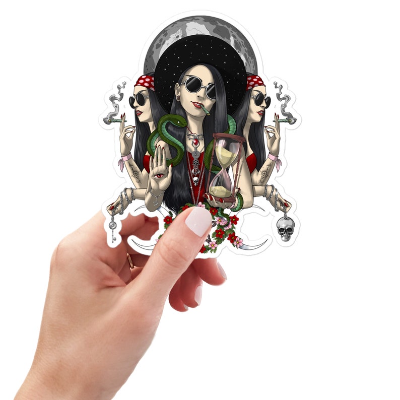 Hecate Moon Greek Goddess Sticker Gothic Pagan Stickers - Etsy