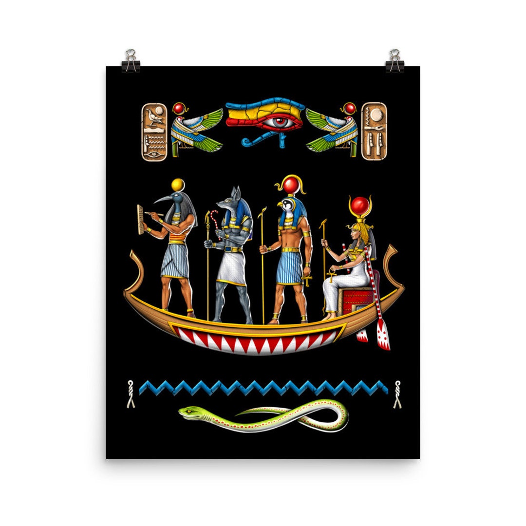 Egyptian God Anubis Poster, Thoth Art Print, Eye of Horus Poster ...