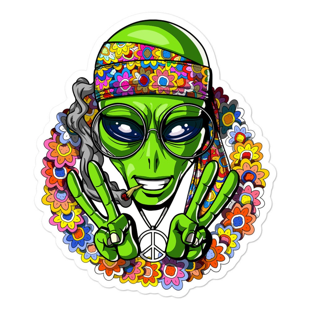 Embellishments Alien Sticker Alien Sticker Laptop Alien Planner Sticker ...